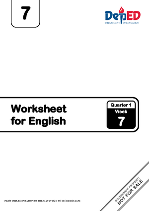 LE Q3 English 7 Lesson 2 Week 3-4 - PILOT IMPLEMENTATION OF THE MATATAG K TO 10 CURRICULUM 7 ...
