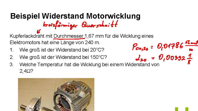 Widerstand von Motorwicklungen und elektrischen Bauteilen - ELT ...