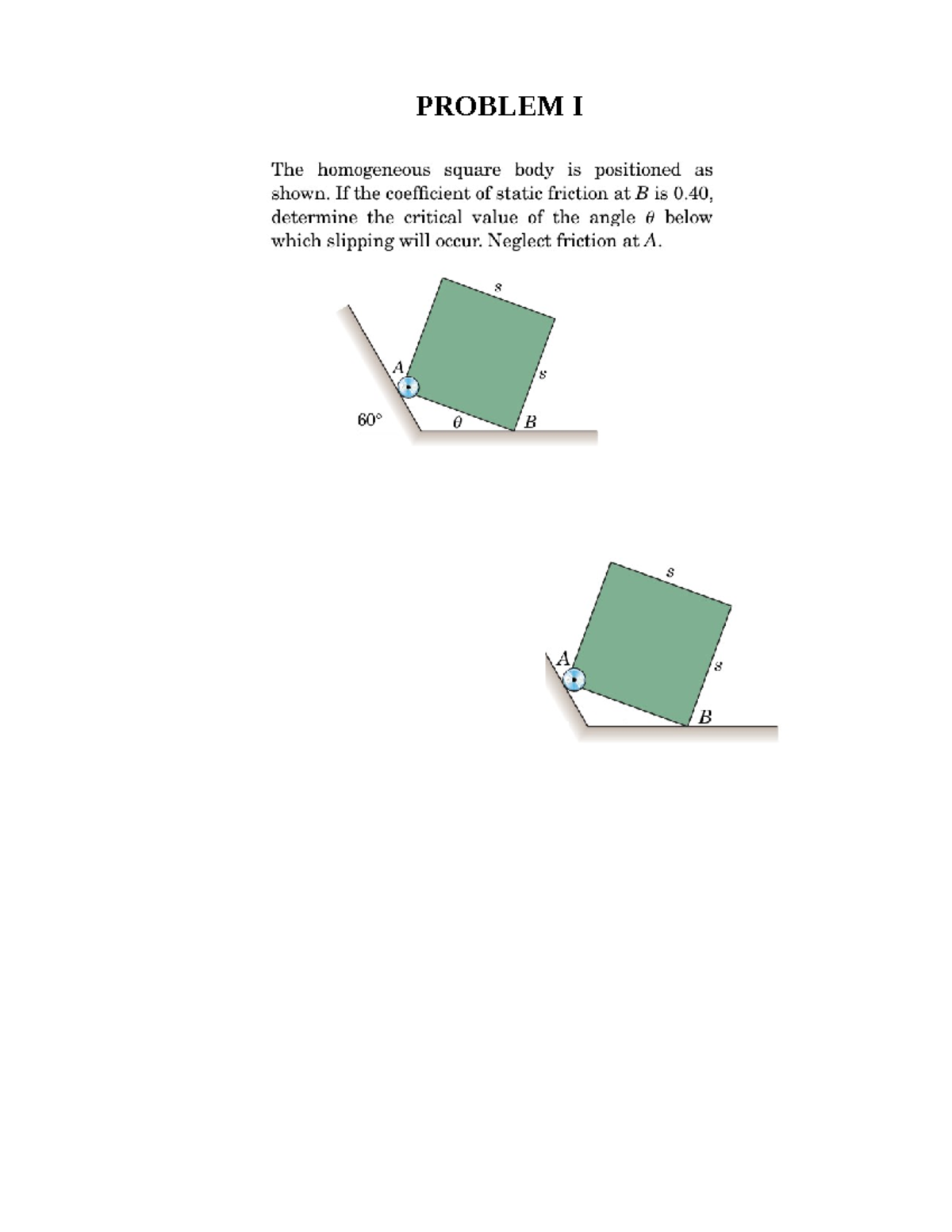 Critical Angle for Slipping in Homogeneous Square Body (Review 12 ...