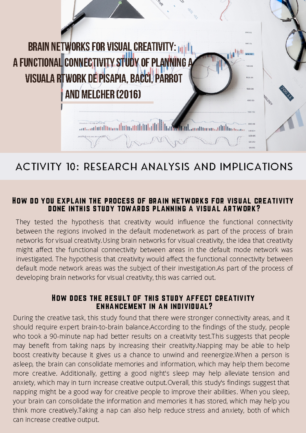 Activity 11: Research Analysis on Brain Networks & Creativity Insights ...