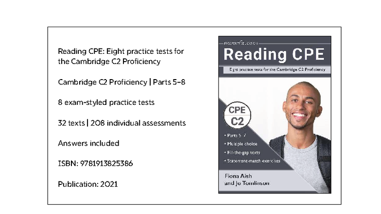 Cambridge C2 Proficiency Reading Practice Tests: Comprehensive Guide ...