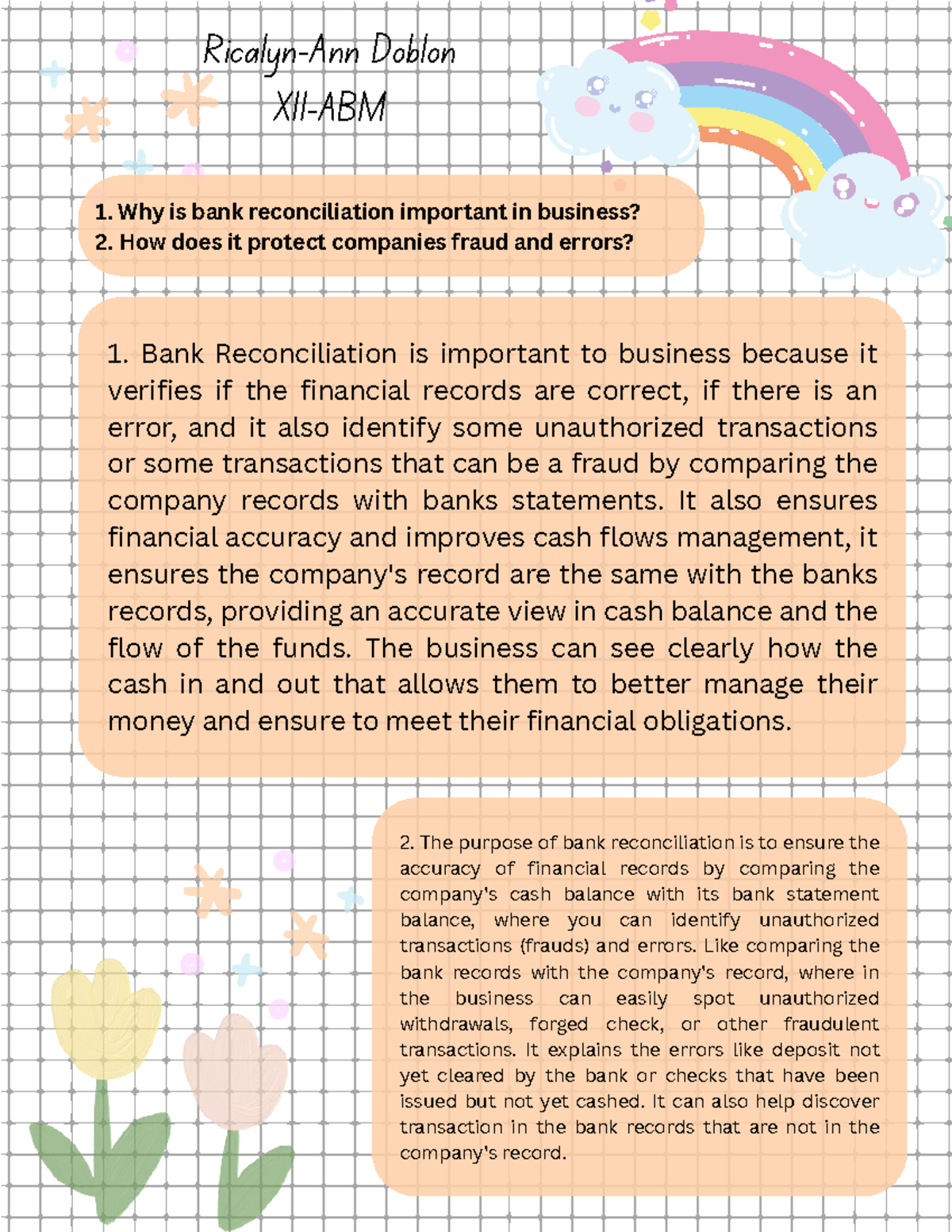 Bank Reconciliation Importance & Fraud Protection - 20250926 - Studocu
