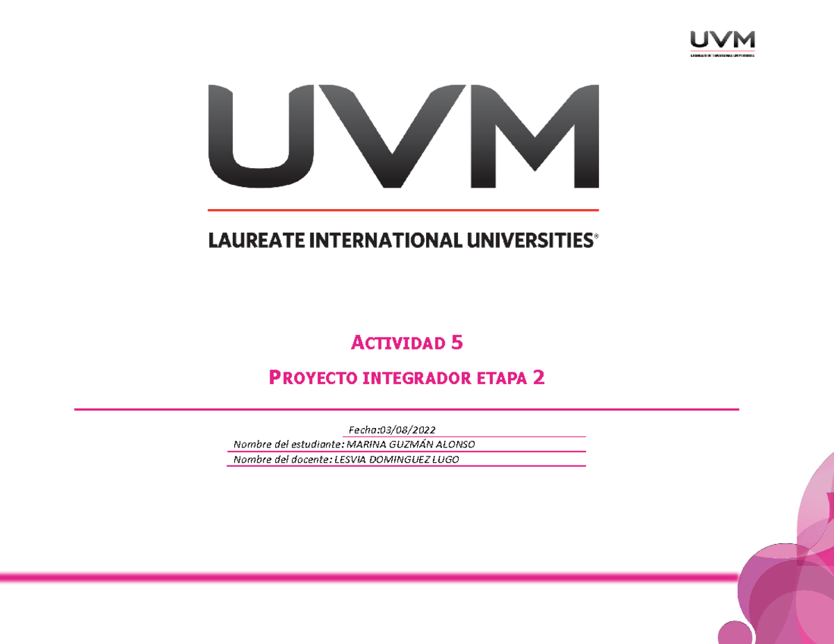 A5 MGA DS - ACTIVIDAD 5. PROYECTO INTEGRADOR ETAPA 2 - ACTIVIDAD 5 PROYECTO INTEGRADOR ETAPA 2 ...
