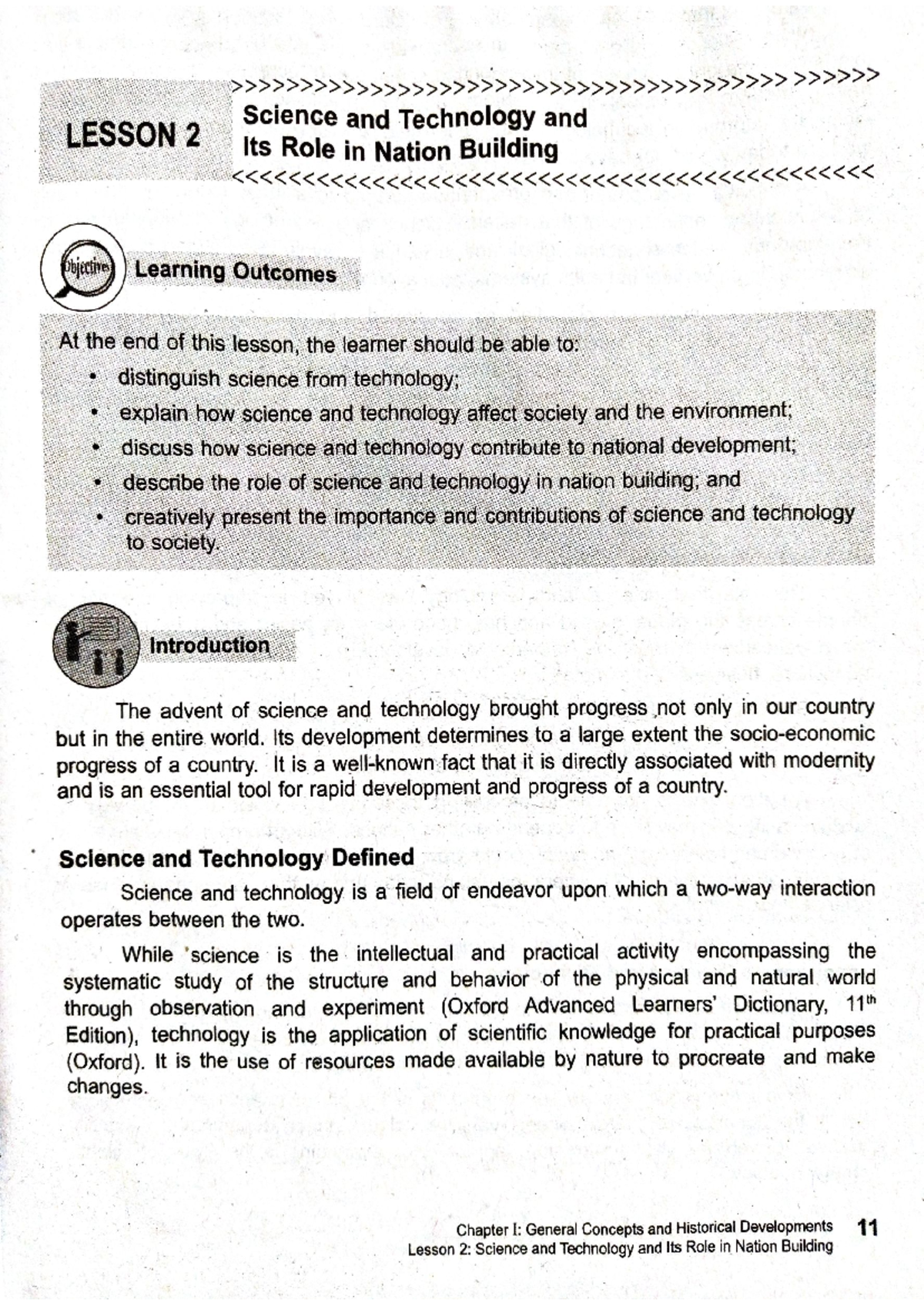 STS Lesson 2: The Role of Science and Technology in Nation Building ...