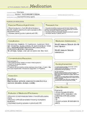 Synthroid (Levothyroxine) Med Temp - ACTIVE LEARNING TEMPLATES ...