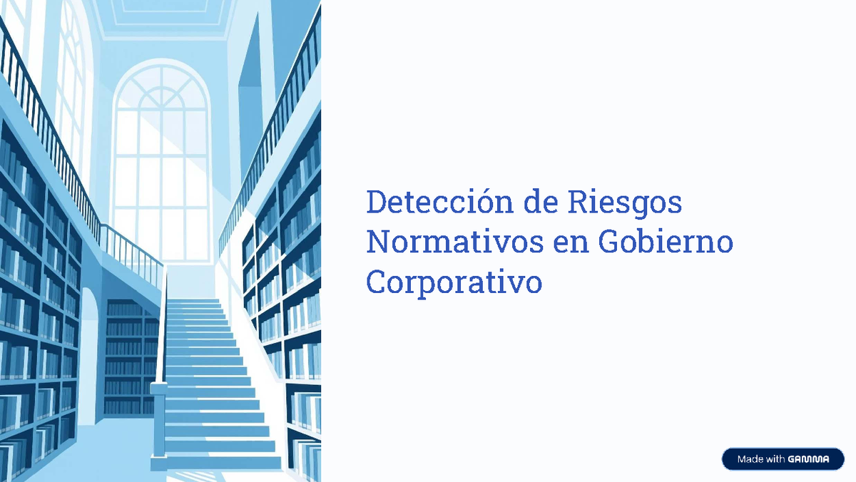 Detección de Riesgos Normativos en Gobierno Corporativo: NCG y 31010 ...