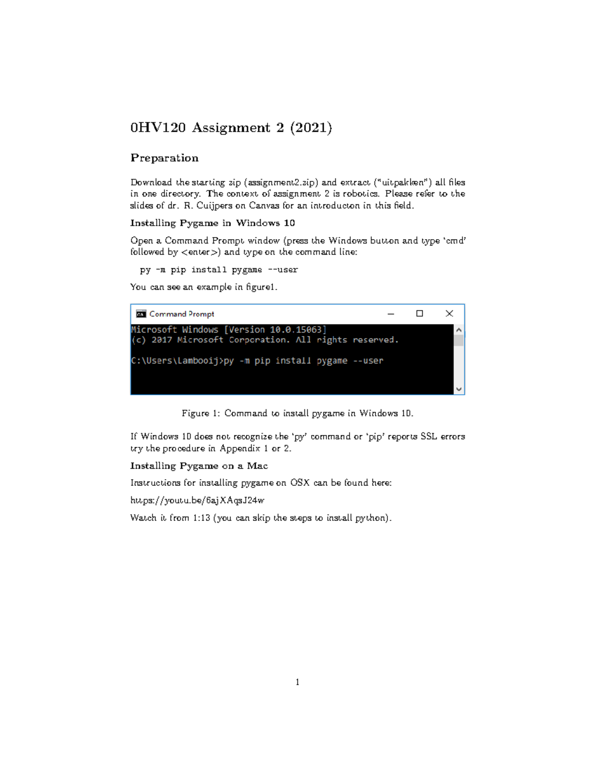 0HV120 Assignment 2 - Python Coding Exercise on Robotics - Studeersnel
