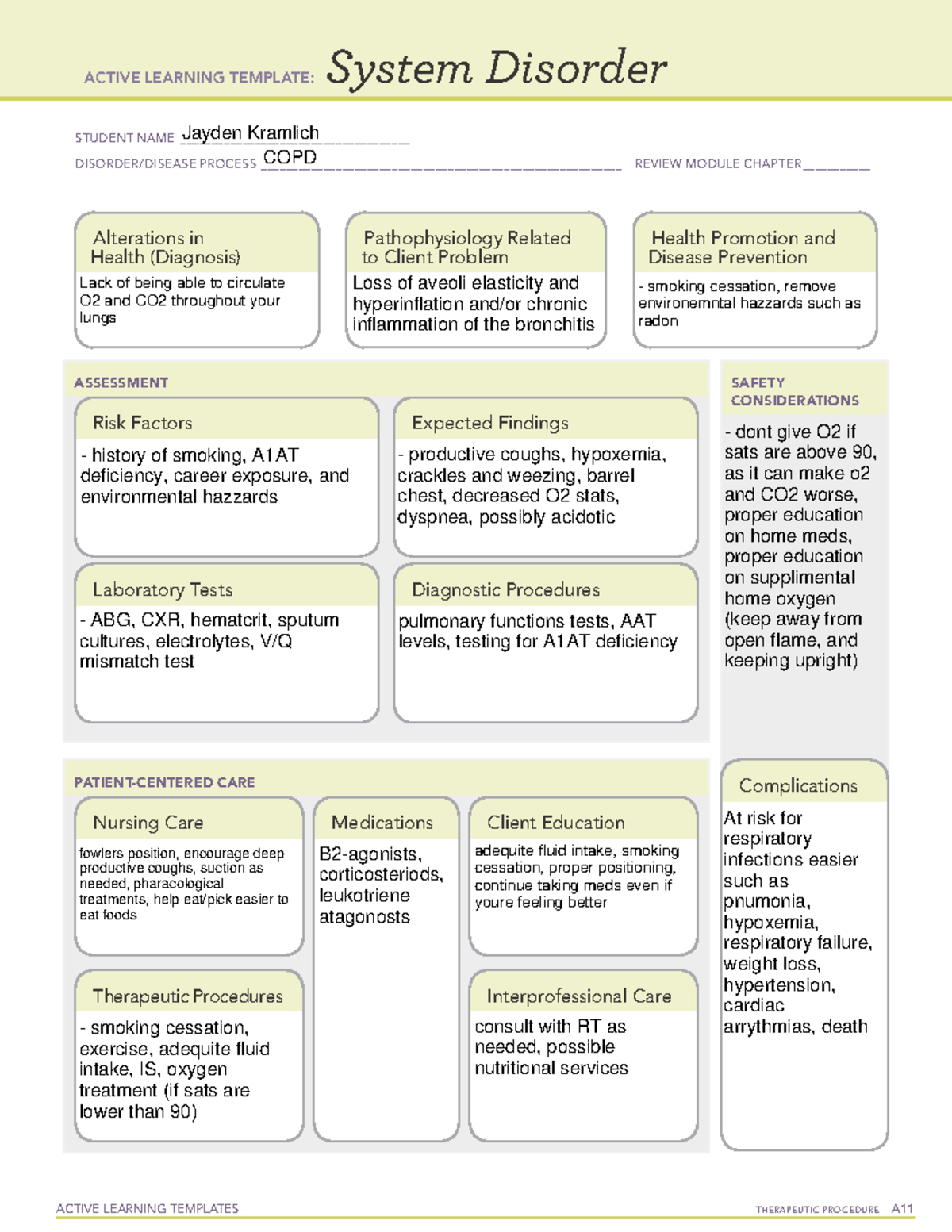 COPD Active Learning Template - ACTIVE LEARNING TEMPLATES TherapeuTic ...