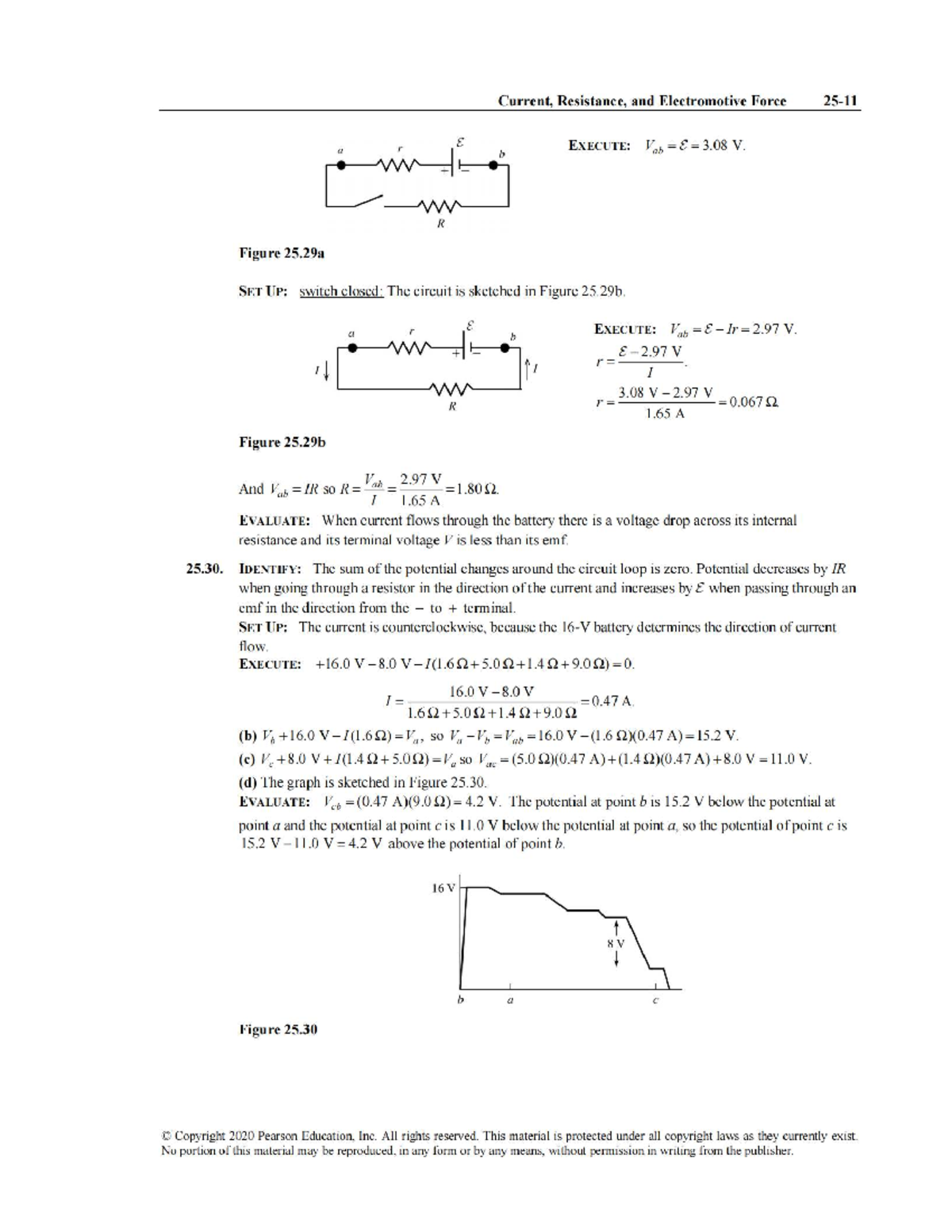 Current, Resistance, and EMF Analysis - University Physics 15th Ed ...