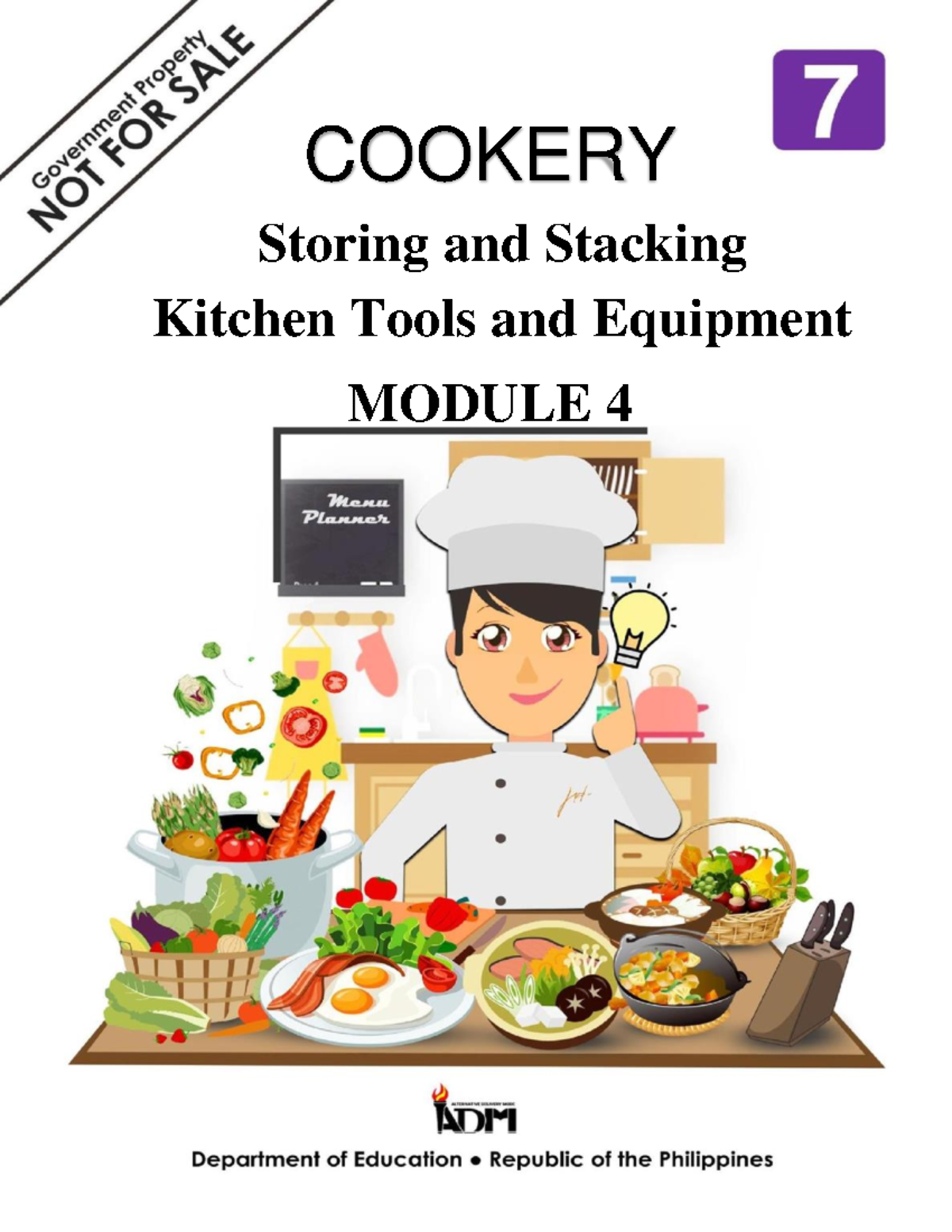 COOKERY 7 Module 4: Storing & Stacking Kitchen Tools & Equipment - Studocu
