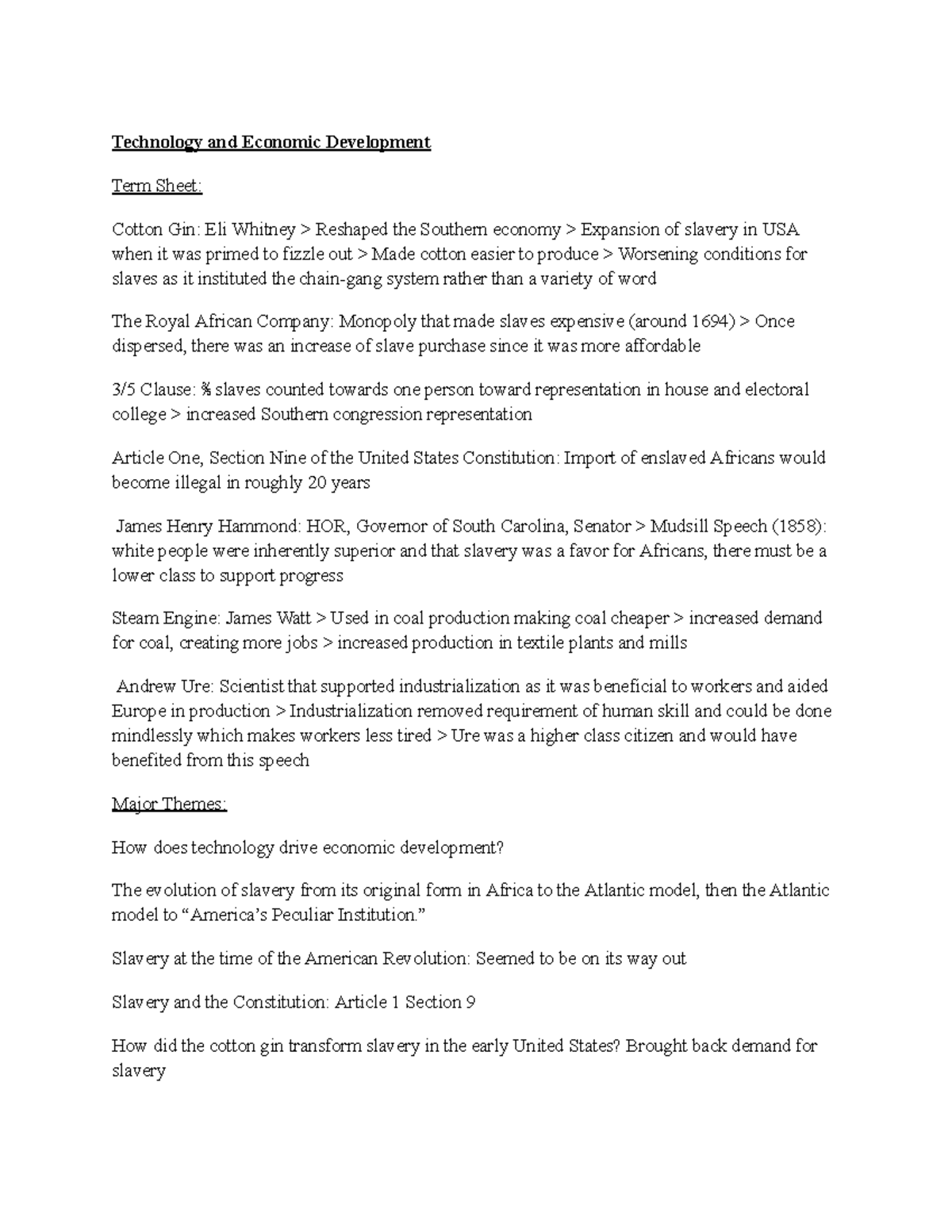 Modern History Midterm Study Guide: Tech, Politics & Social Change ...