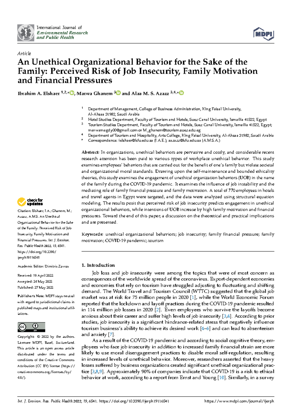International Journal of Environmental Research and Public Health ...