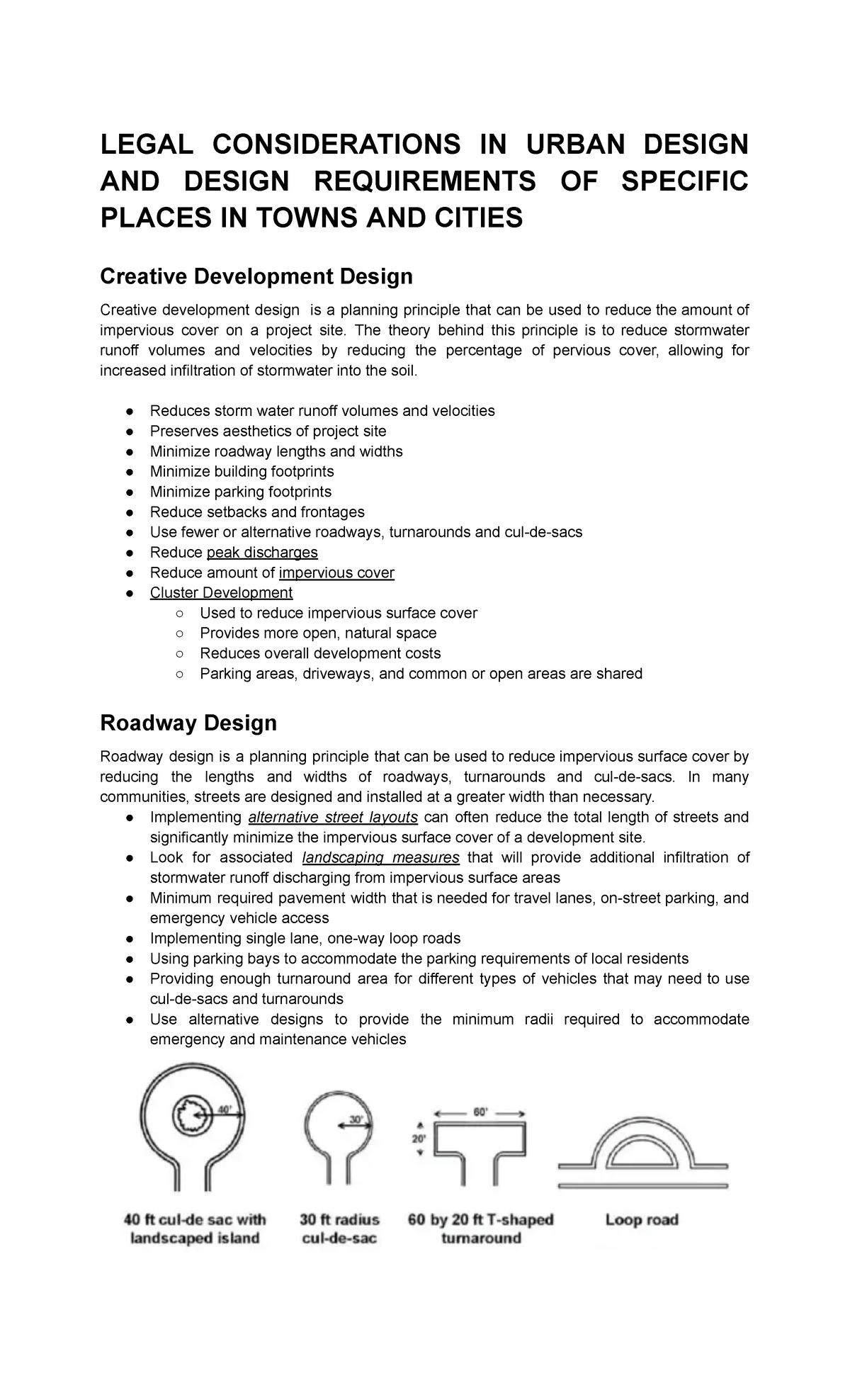 Legal Aspects of Urban Design & Specific Place Requirements in Cities ...