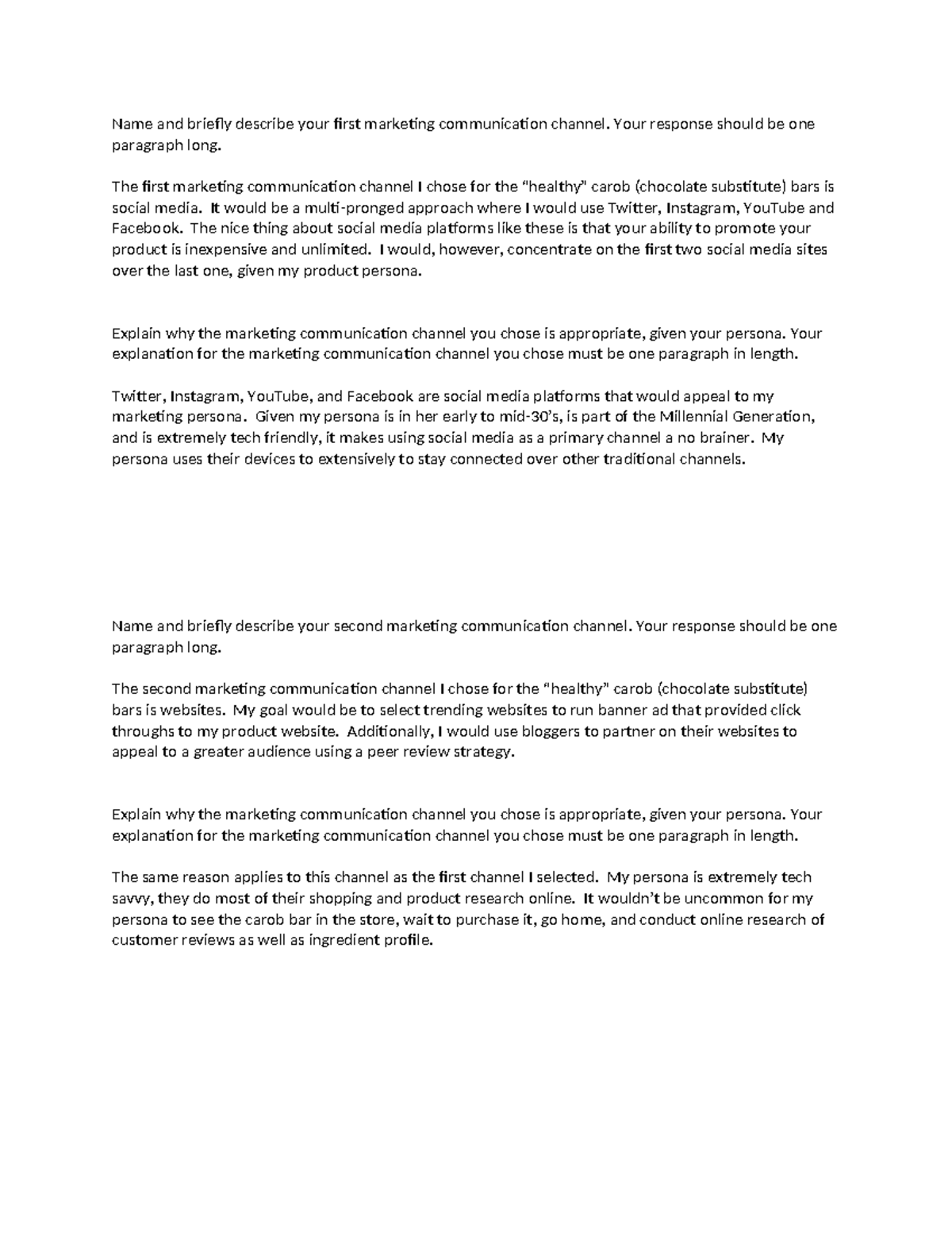 Module 3: Overview of Selected Marketing Communication Channels - Studocu