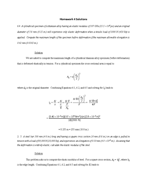 Homework 5 Solutions - Homework 5 Solutions 9 At 700 °C (1290 °F), what is the maximum ...