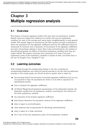 Dougherty 5e studyguide ch02 - Chapter 2 Properties of the regression ...