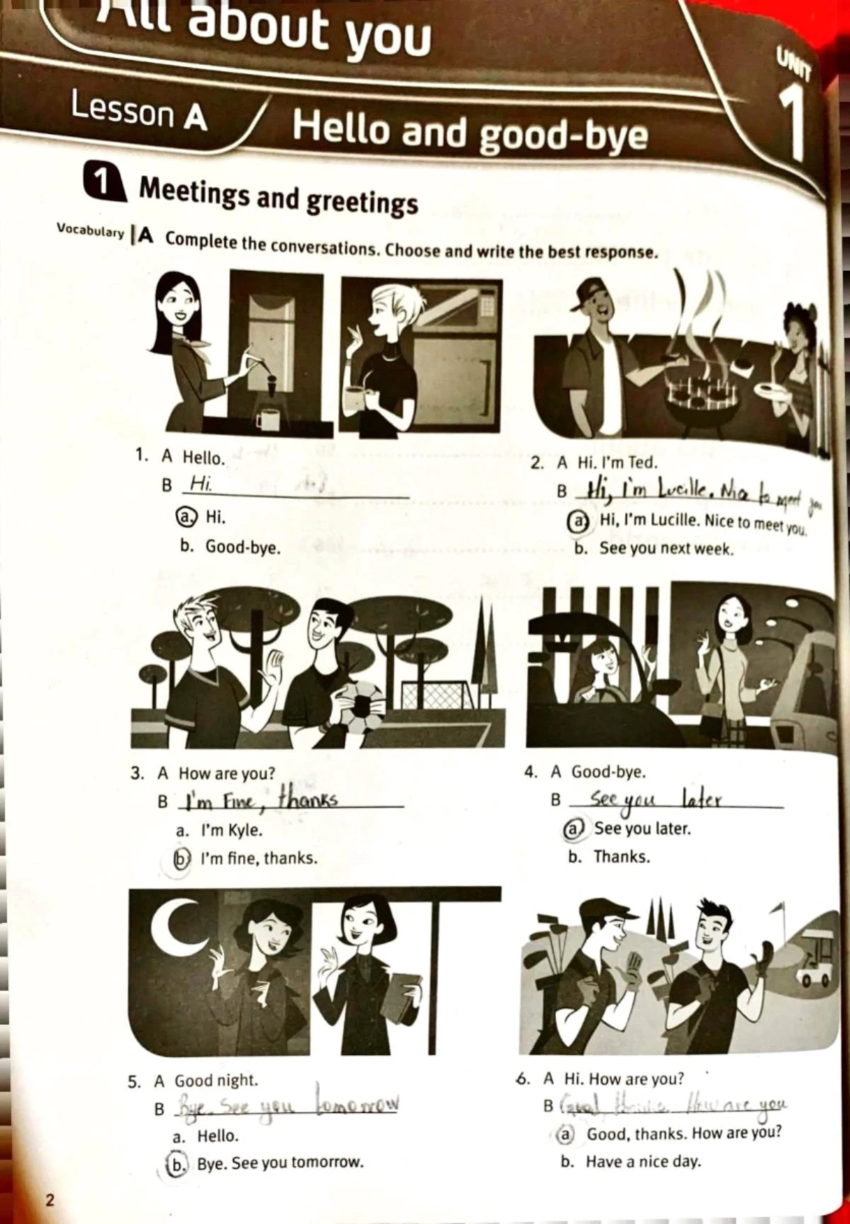 Workbook Smart Choice Unit 7 - 7 Mlliiii& ffiihWJW VOCABULARY 1 Find ...