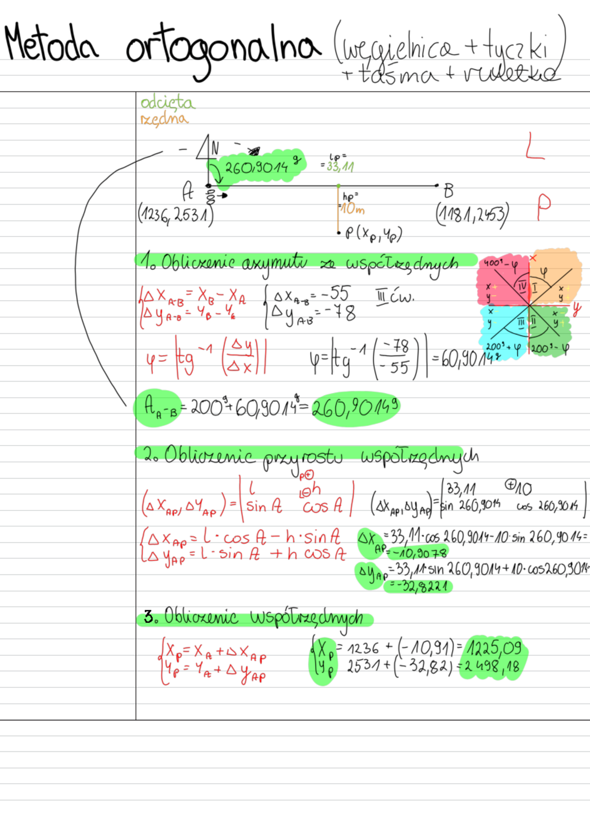 Metoda ortogonalna w zastosowaniach praktycznych - Studocu