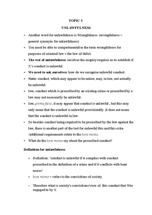 Topic 11 Automatism - Case summaries - TOPIC 11: AUTOMATISM Mkise 1959 ...