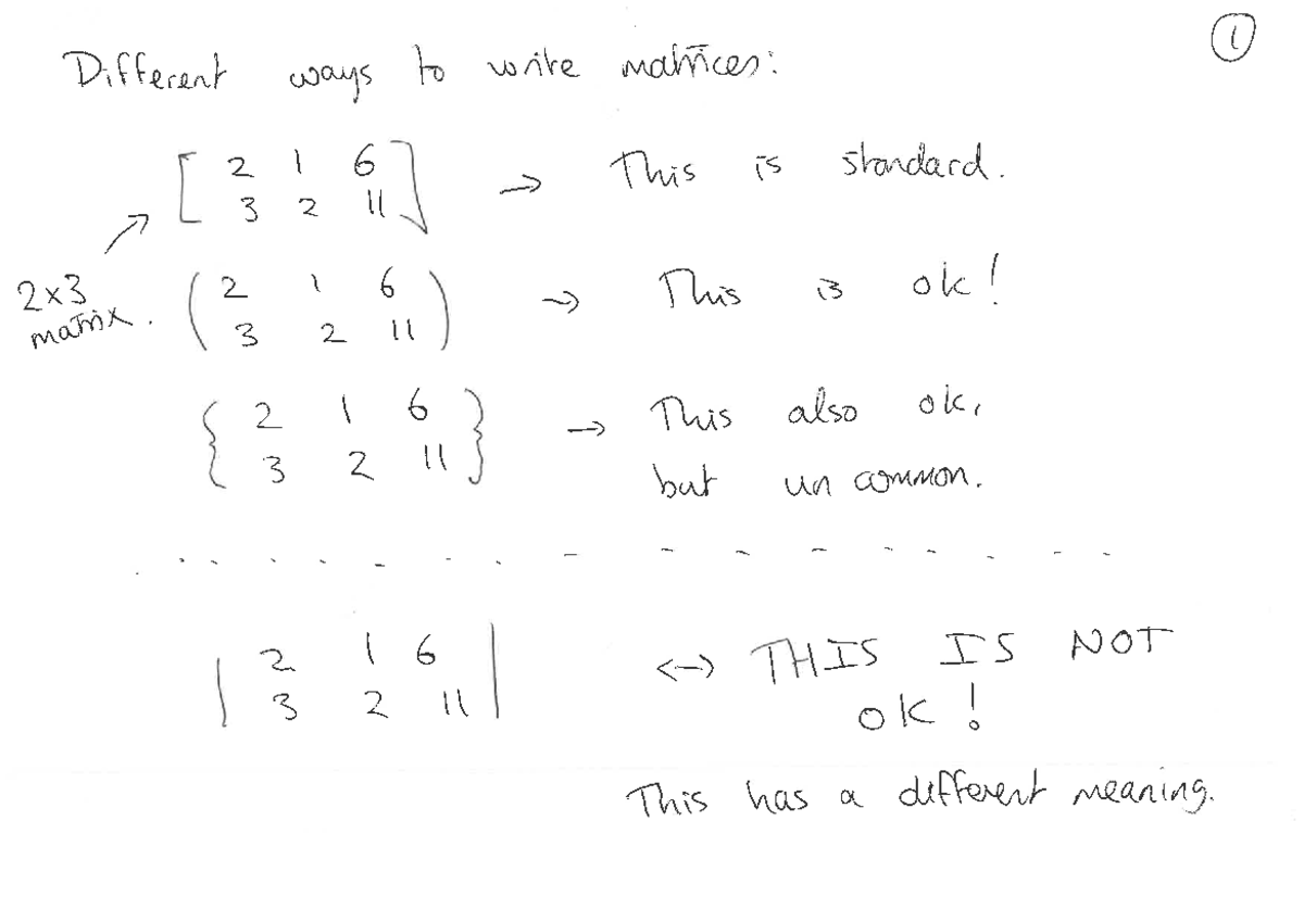 MATH1722 Lecture Notes: Matrix Multiplication Examples and Exercises ...