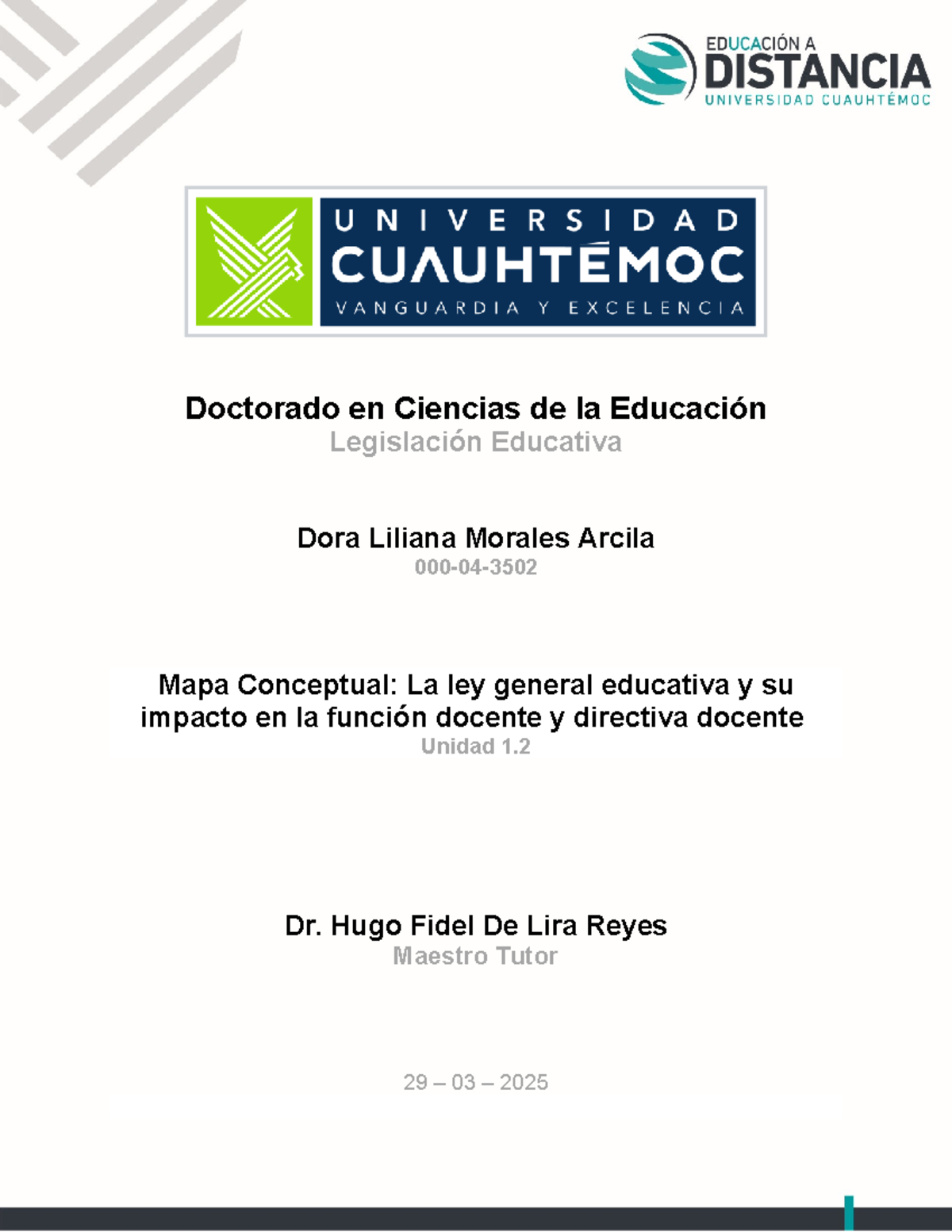 La ley general educativa y su impacto en la función docente y directiva ...