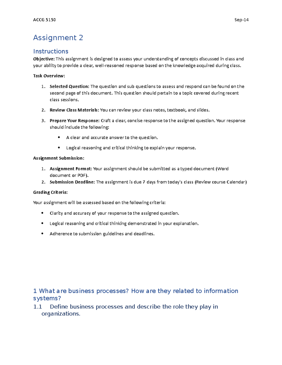 Assignment 2 - homework ch2 - Assignment 2 Instructions Objective: This ...