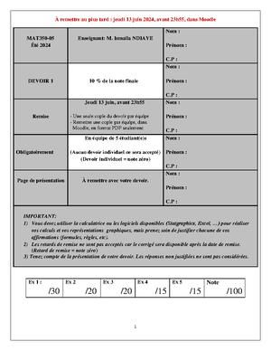 TP-1.5 Chimie et matériaux - CHM131 Exercices TP 1. À la fin du TP, vous devez savoir : ⃝ - Studocu