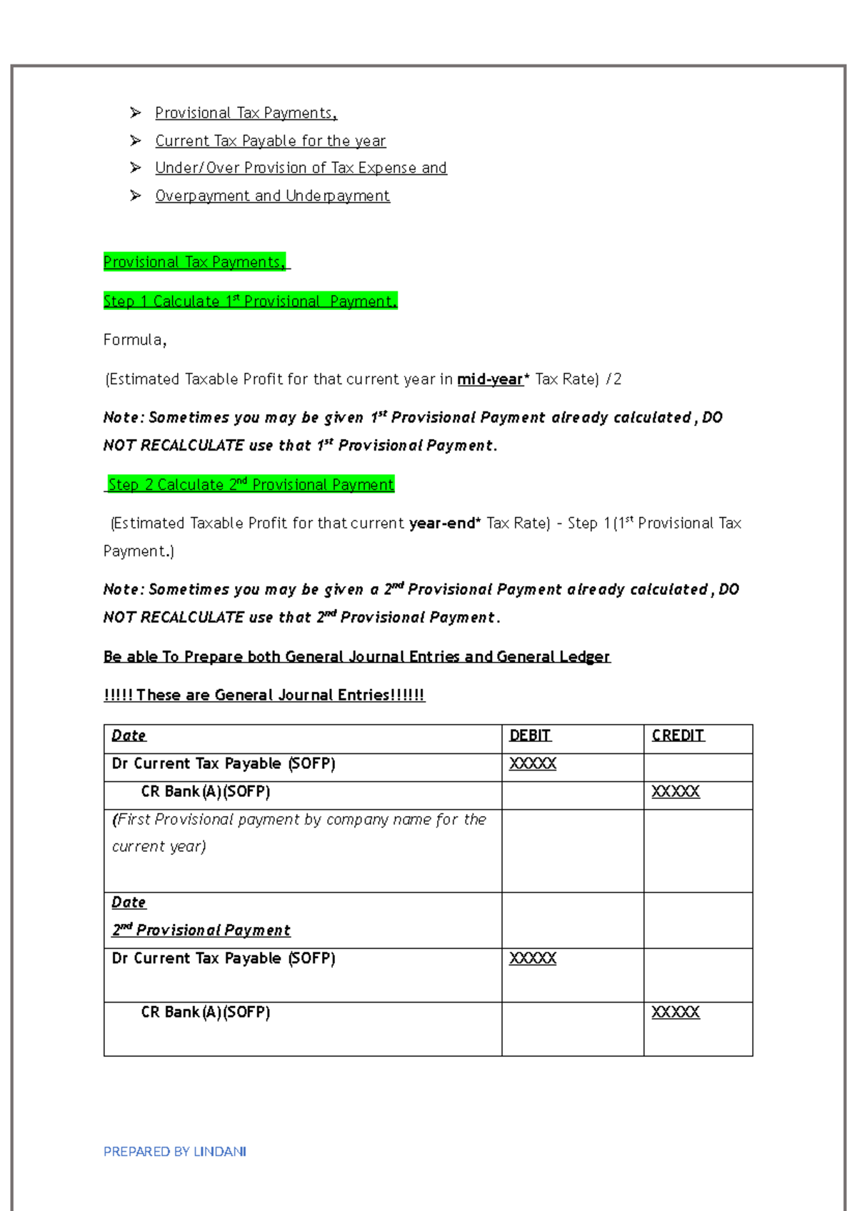 Provisional Tax Payments: Understanding Current Tax and Calculations ...