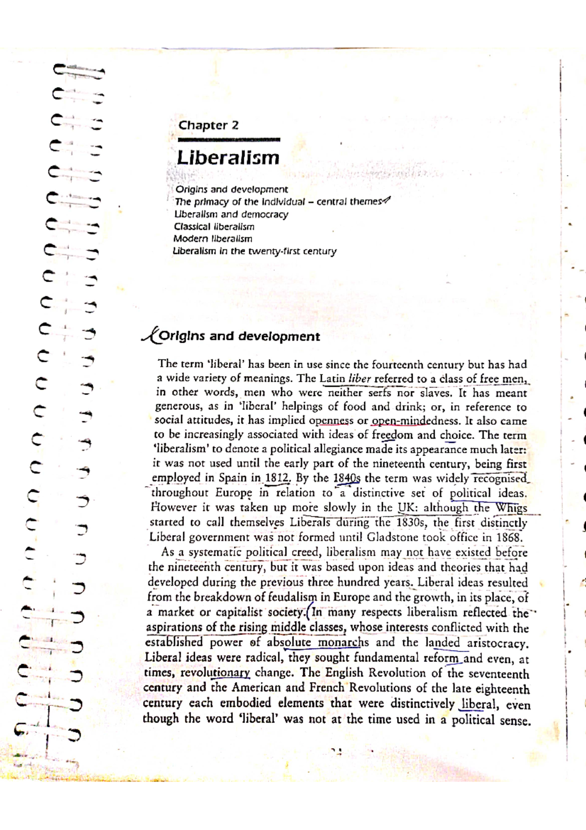 Liberalism - Understanding Political Theory - Studocu