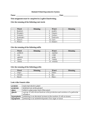 BIO 202 Module 7 Medical Terminology Female Reproductive System ...
