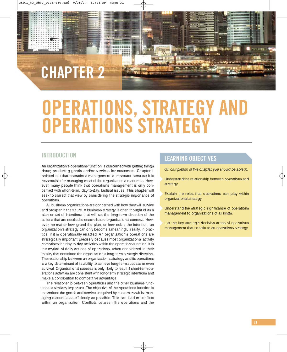 Operations Strategy: Understanding the Link Between Operations and ...