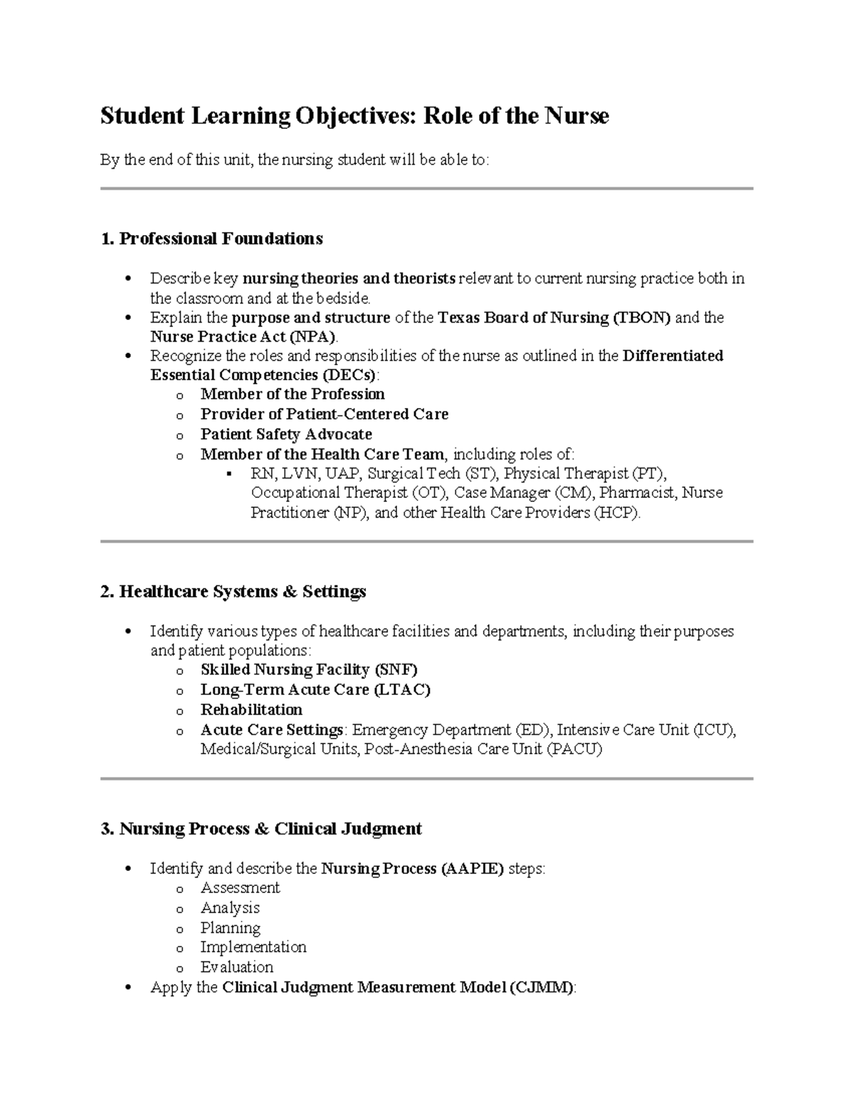 NURS 101: Nursing Fundamentals - Key Concepts & Skills Guide - Studocu