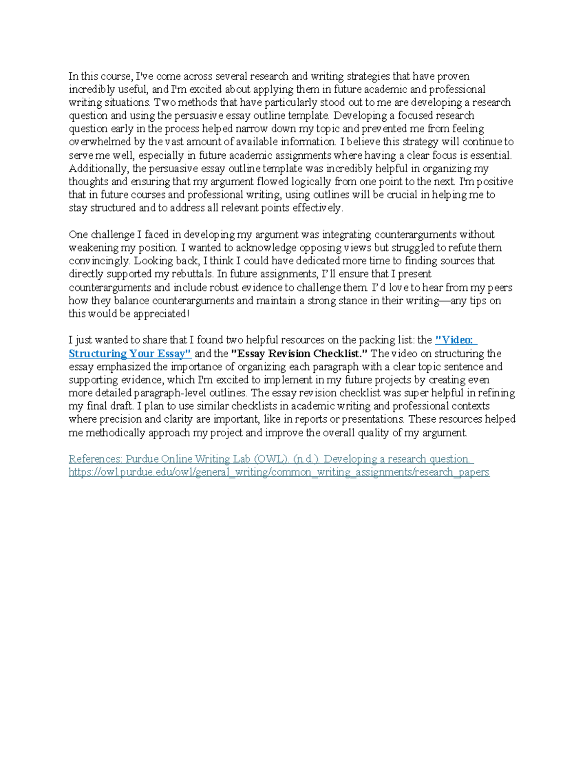 ENG 190 Final Discussion Insights & Strategies from Week 8 - Studocu