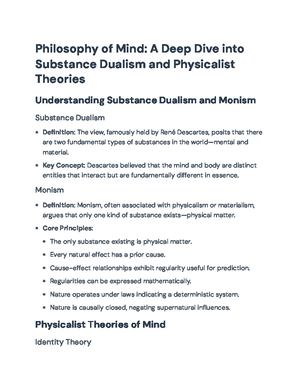 The Mind/Body Problem: Analyzing Theories and Arguments in Philosophy ...