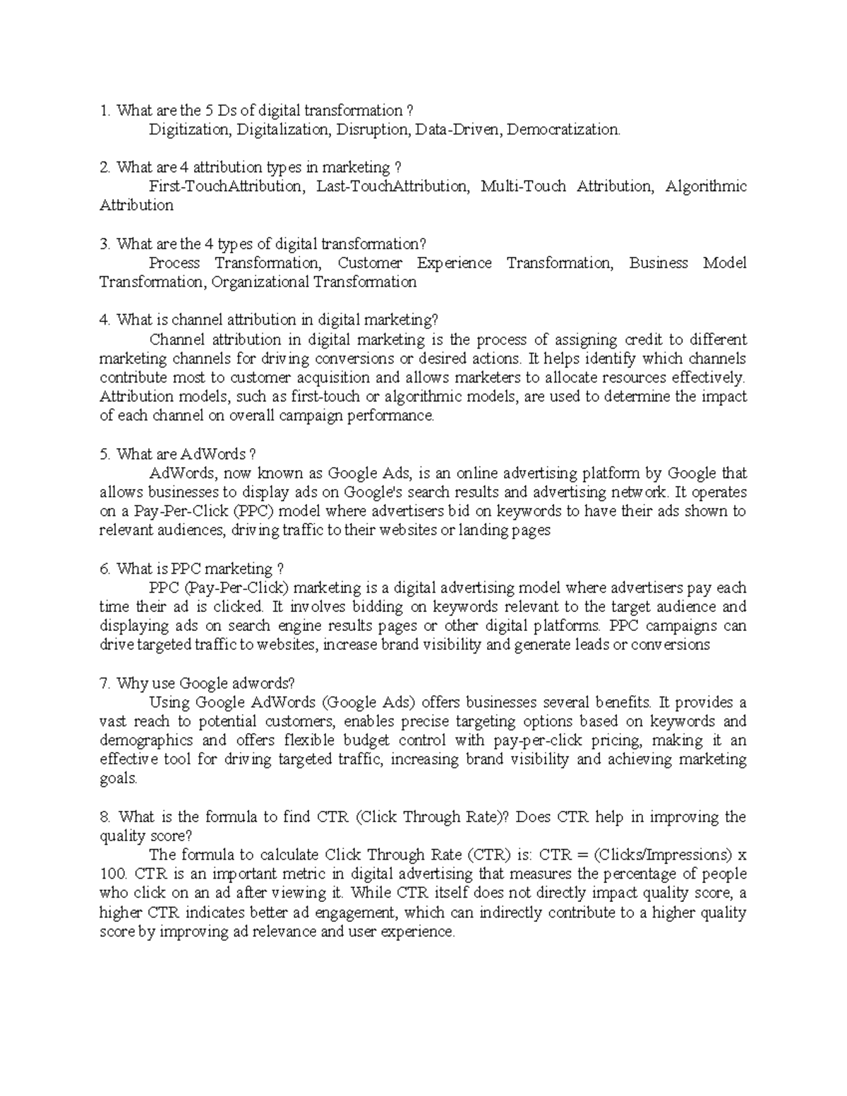 Unit 5 - Digital Marketing Concepts & Strategies Notes - Studocu