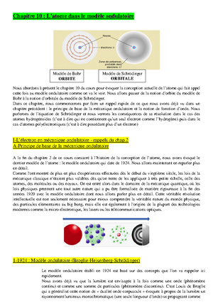 Ouvrir Atomes et molécules - TD - ATOMES ET MOLECULES TRAVAUX DIRIGES ...