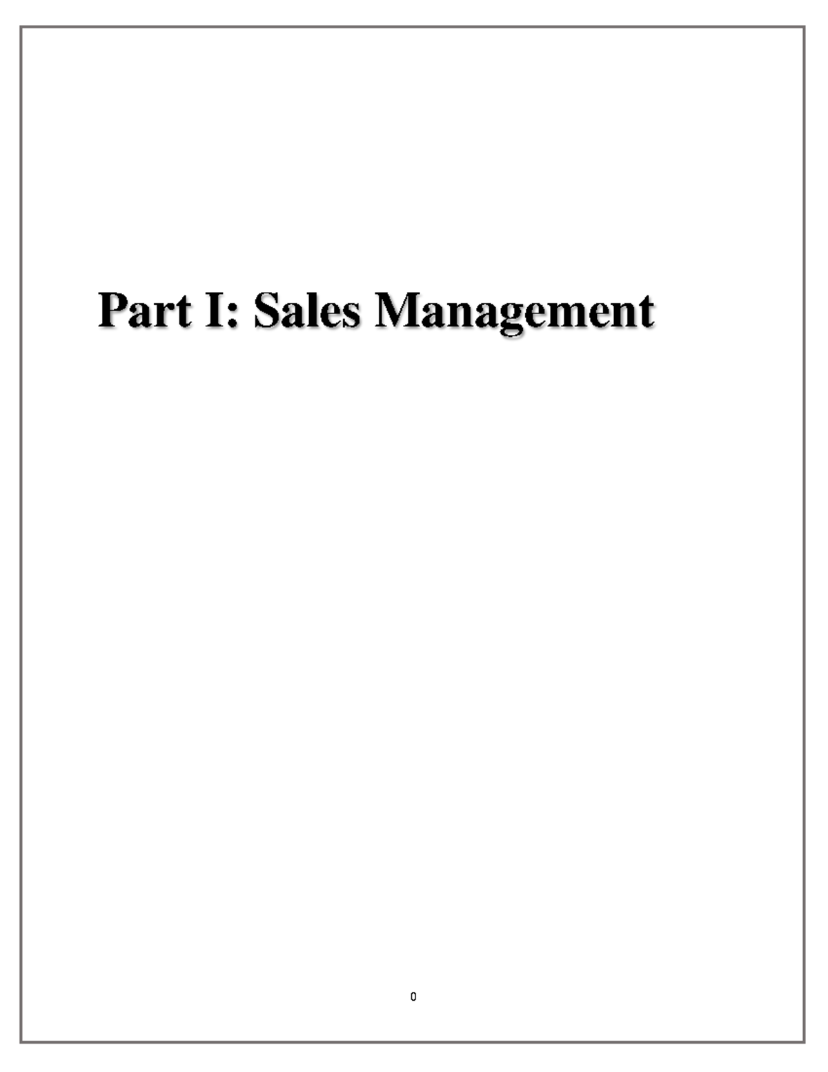 Sales Management - Chapter 1 Overview and Key Elements - Studocu