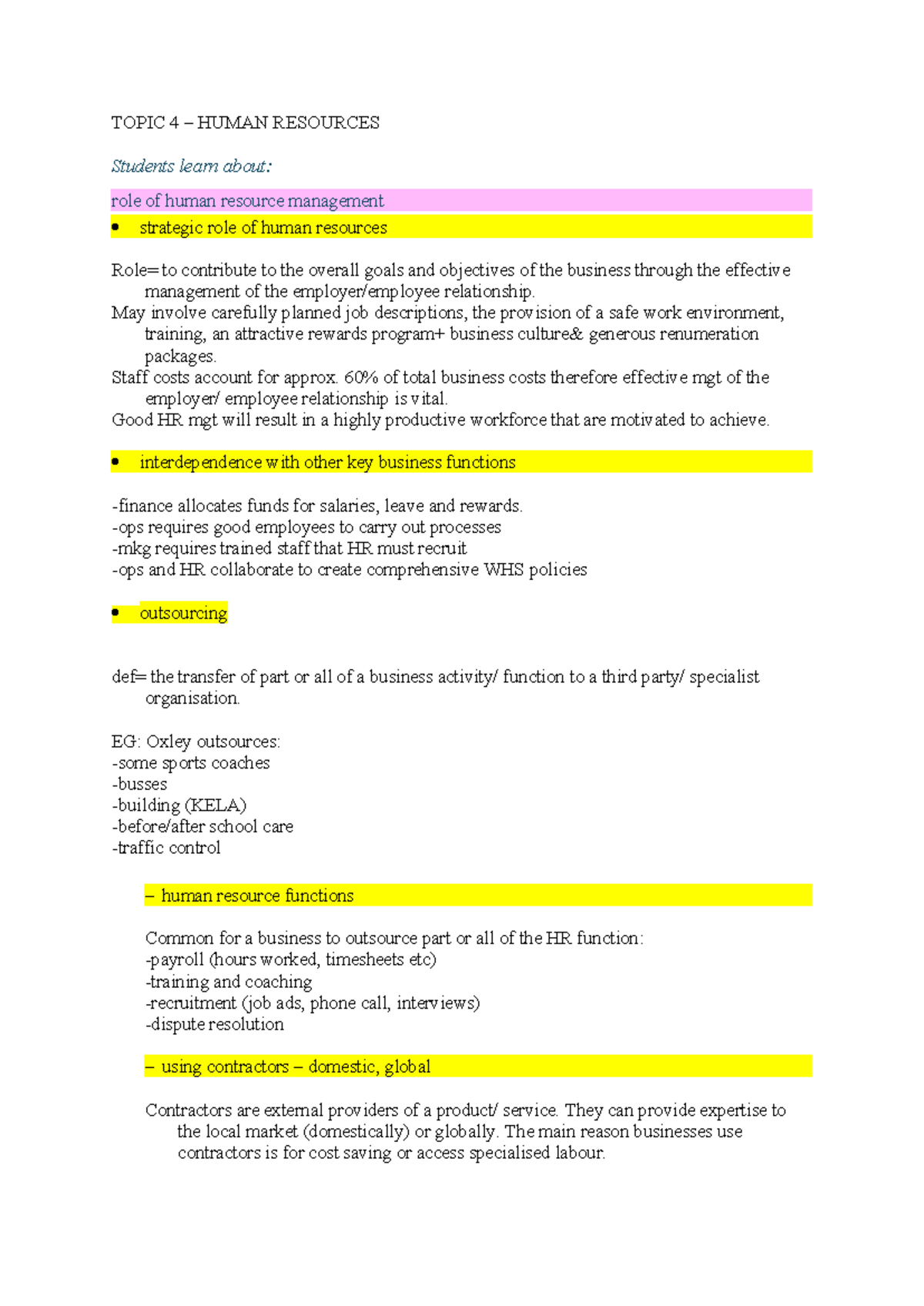HRM 101: Key Concepts and Strategies in Human Resource Management - Studocu