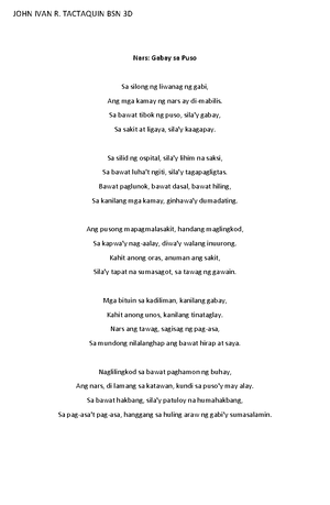 FIL 124 - FIL 124 - KALIGIRAN NG ASIGNATURANG KONTEKSTWALISADONG ...