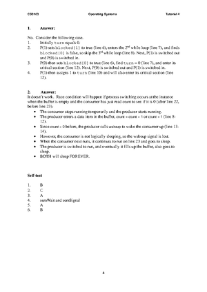 Operating Systems - CS3103 - CityU - Studocu