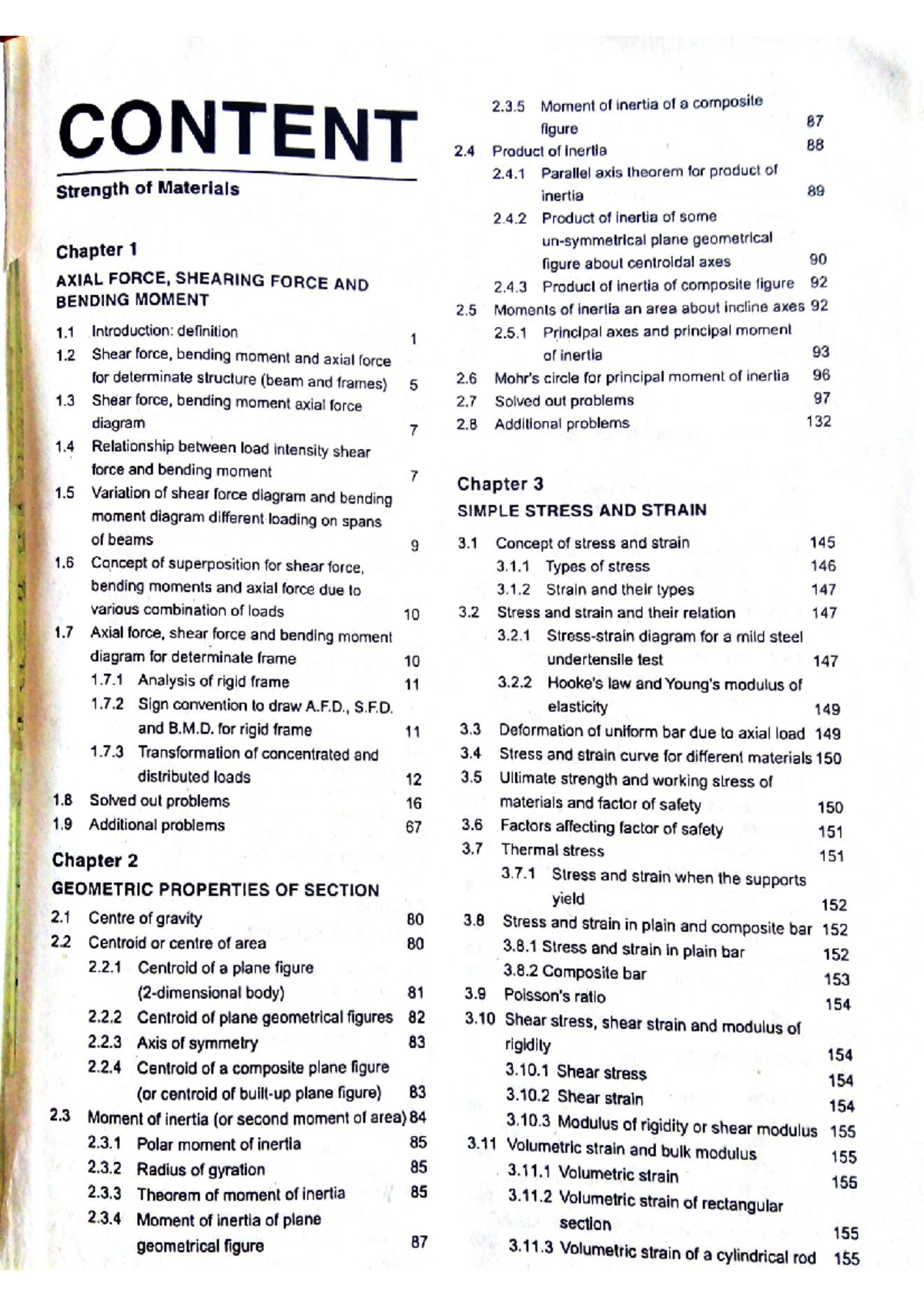 Strength of Materials: Axial Force, Shearing Force, and Bending Moment ...