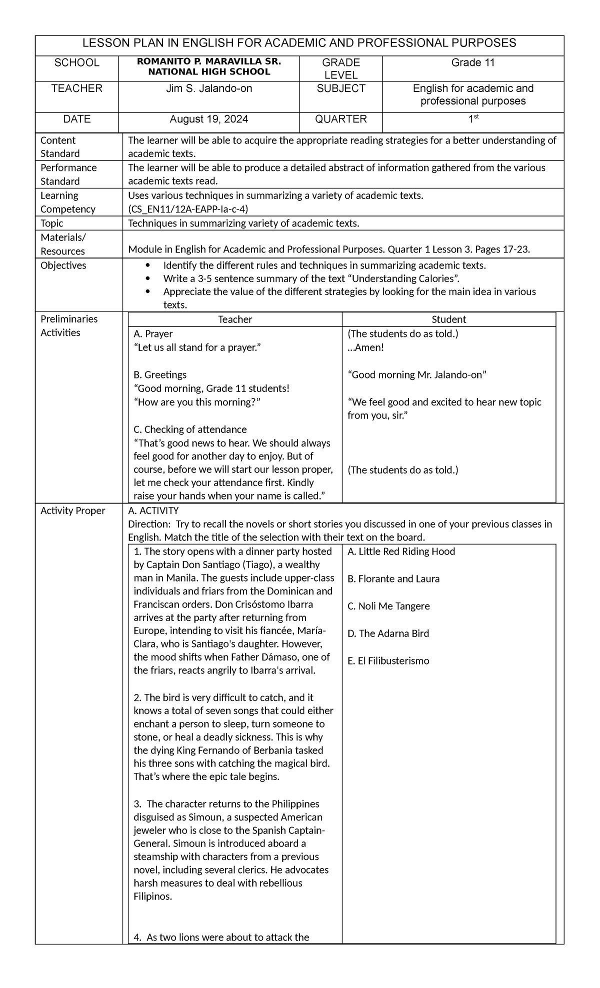 DLP EAPP Lesson 3: Techniques for Summarizing Academic Texts - Studocu