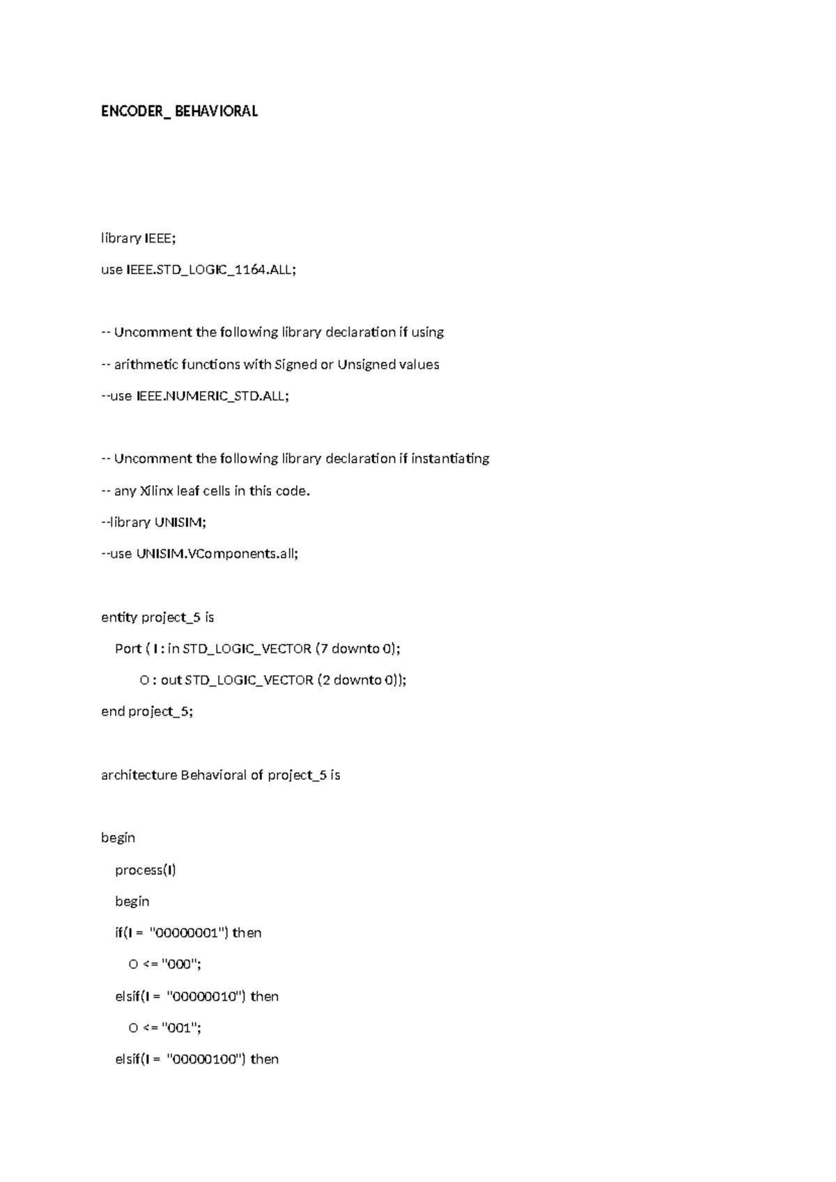Encoder-Decoder Design for Pcccs 492 Final Project - Studocu