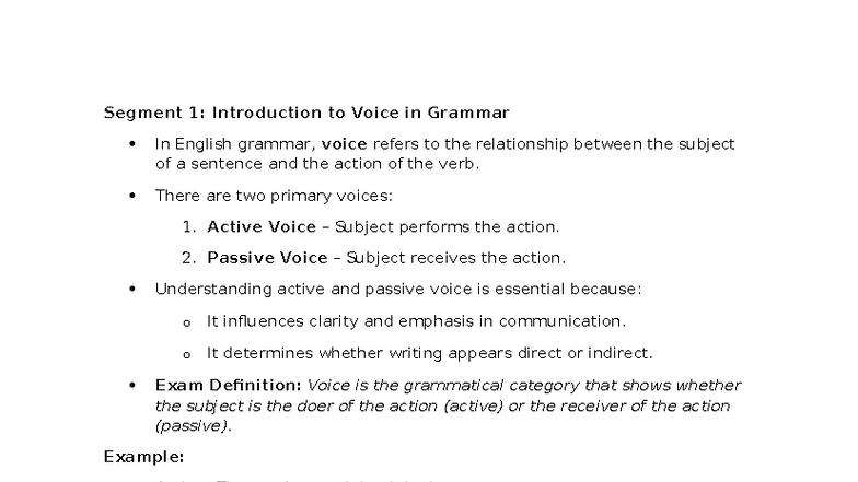 BCA-A103-SM19 - Understanding Active and Passive Voice in English ...
