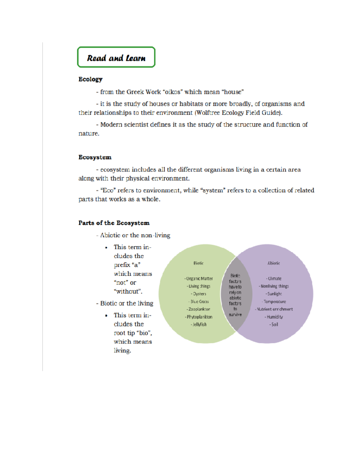ECO 101: Lesson 1 - Understanding Ecosystems and Their Relationships ...