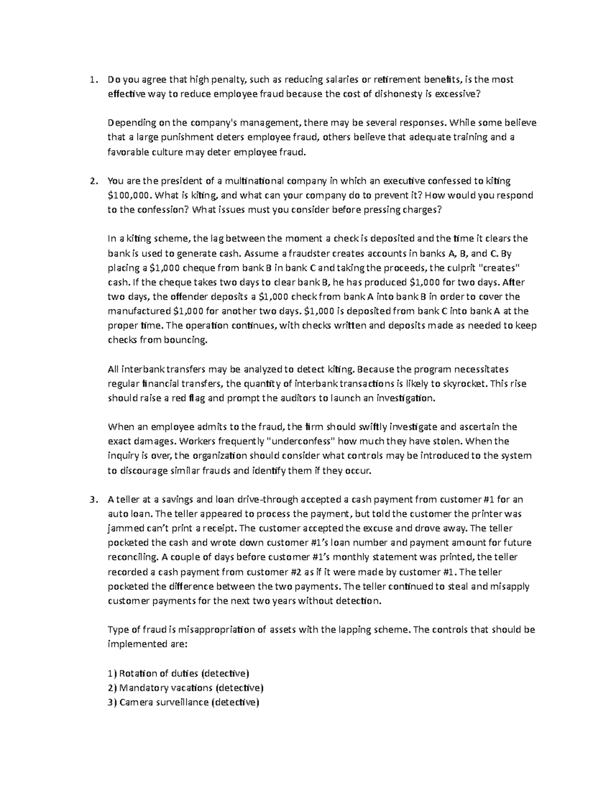 AIS - Employee Fraud and Prevention Strategies in Multinational Firms ...
