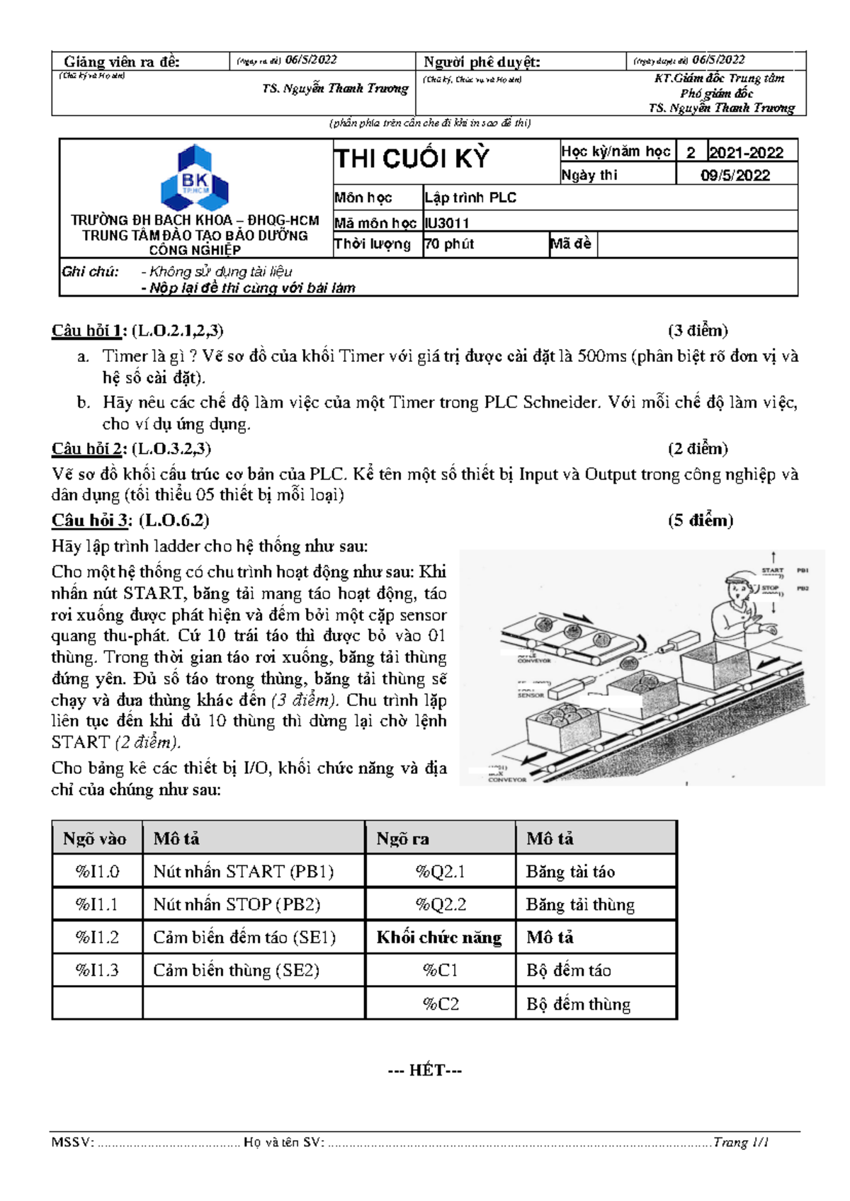HK212-Final-Exam-PLC-Programming-Questions-and-Answers - Studocu