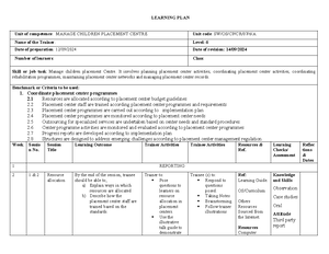 CP Notes - Managing a placement center involves a range of skills to ...