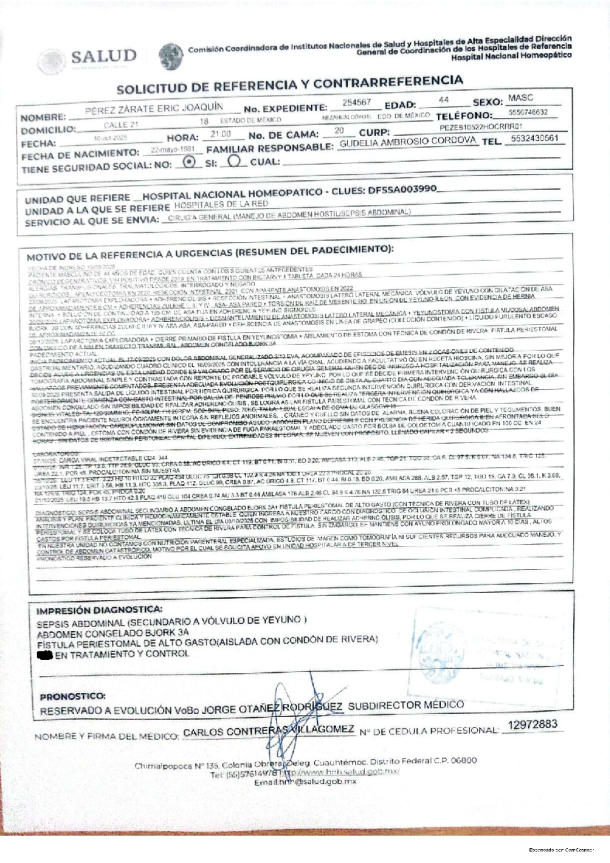 Solicitud de Referencia y Contrarreferencia - HNH 44 MASC - Studocu