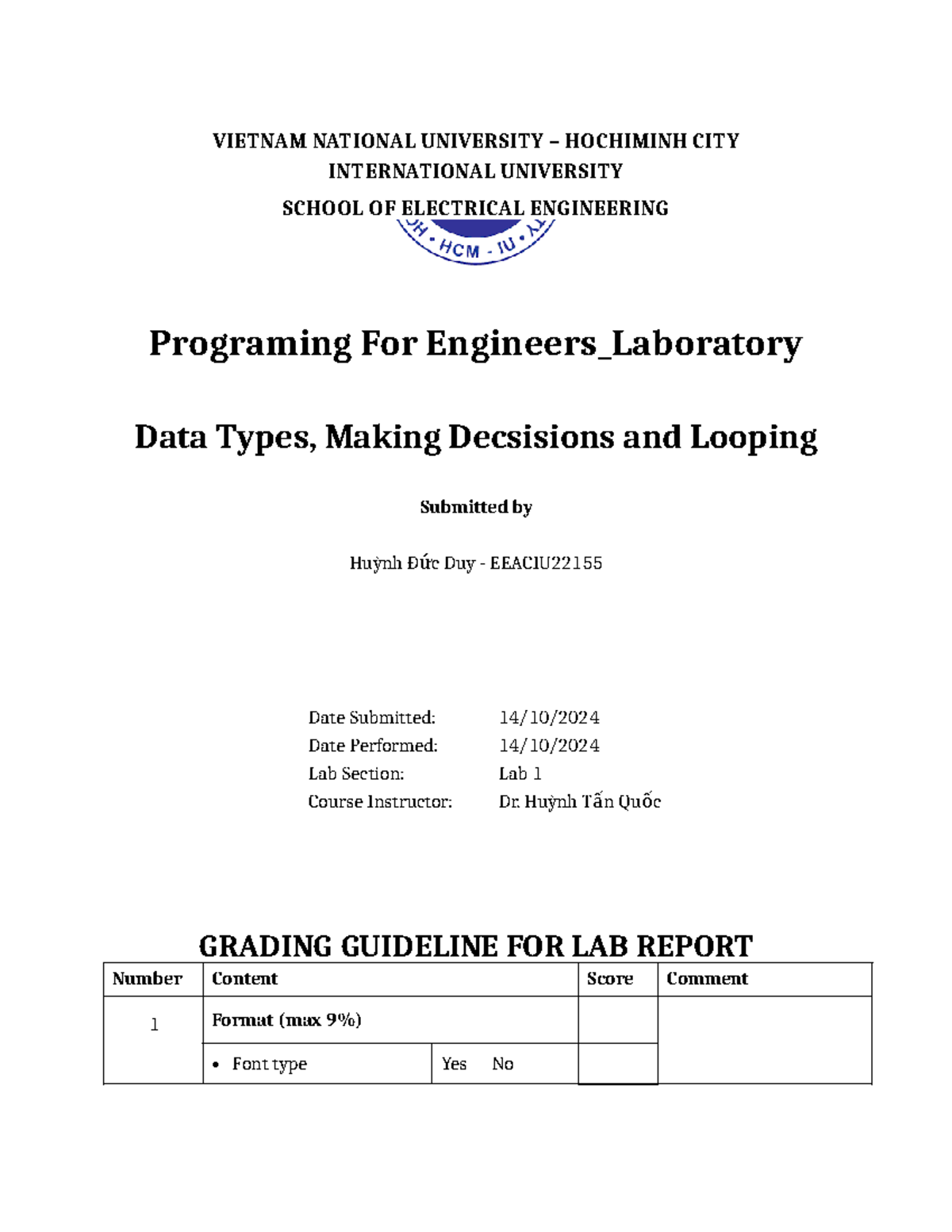 Laboratory Work on Programming for Engineers - Lab 1 (EEACIU) - Studocu